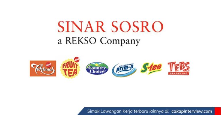 Lowongan Kerja Terbaru PT Sinar Sosro
