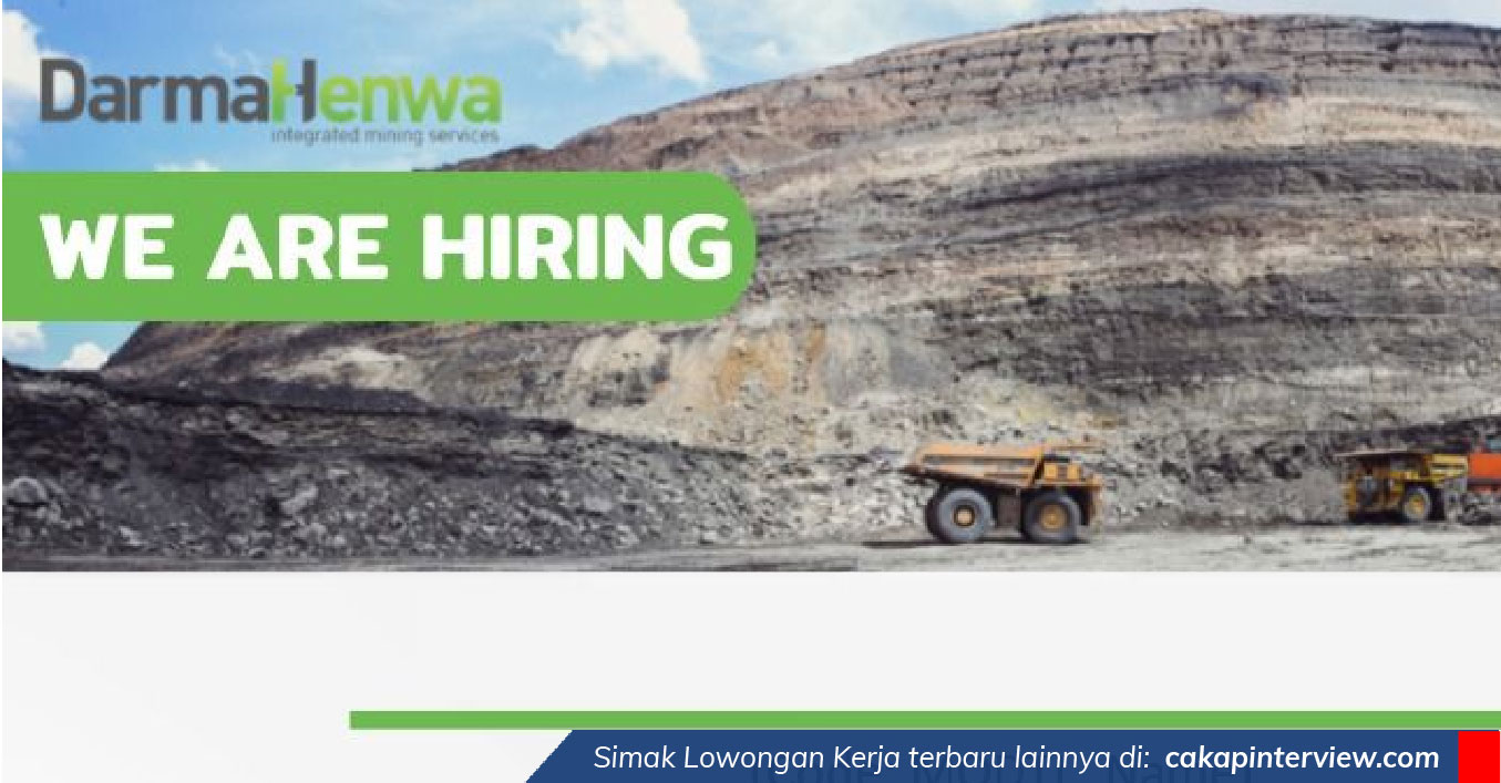 Lowongan Kerja SMA Sederajat PT Darma Henwa Tbk